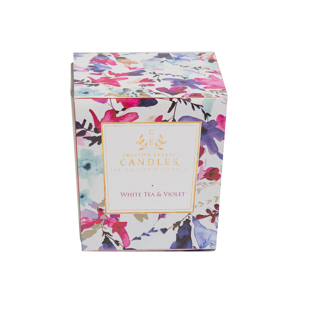 White Tea & Violet Soy Lotion Candle | Creative Energy Candles